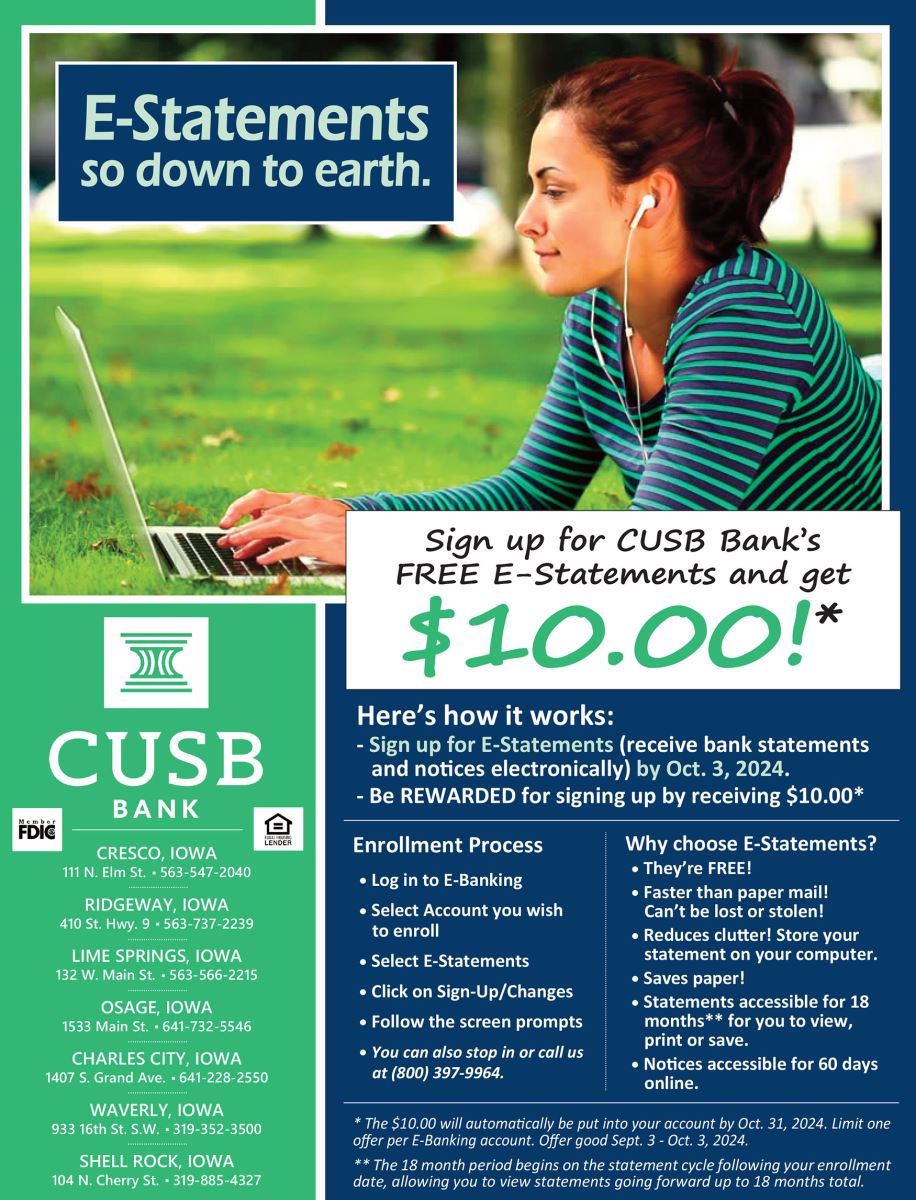 E-Statements - CUSB Bank